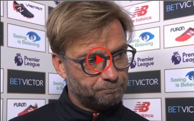 (Video) Klopp is both angry & sarcastic in post-match interview