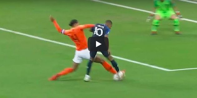 Van Dijk goes viral after fascinating one-on-one with Mbappe