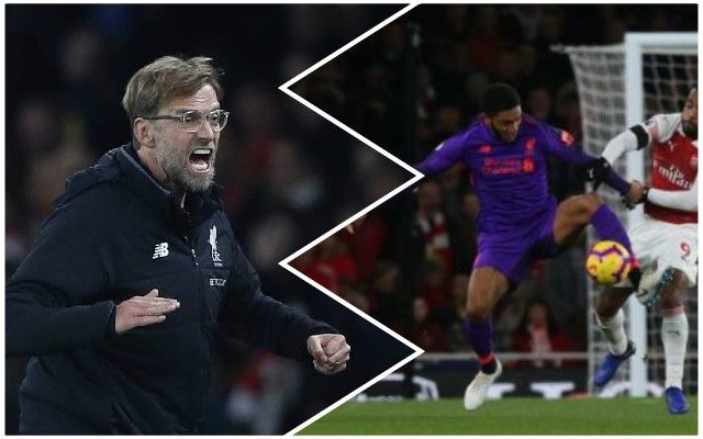 Klopp reveals what made him unhappy in Arsenal draw