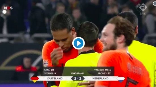 Van Dijk consoled crying ref last night in true show of class