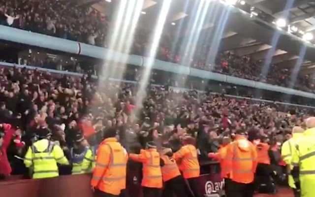 (Video) Liverpool fans' epic celebration at full-time is pure limbs