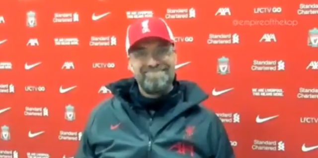 (Video) Klopp grinning from ear-to-ear as reporter waxes lyrical about ...