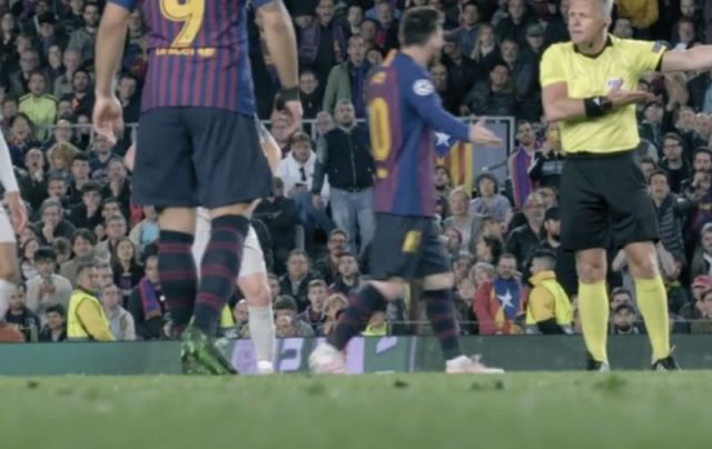 (Video) New footage shows referee screaming at Messi to 'show Liverpool ...