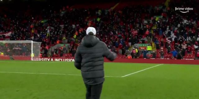 (Video) Jurgen Klopp celebrates with the Kop after big win; Anfield ...