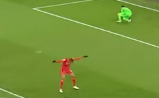Joel Matip's hilarious fume at linesman during Liverpool victory