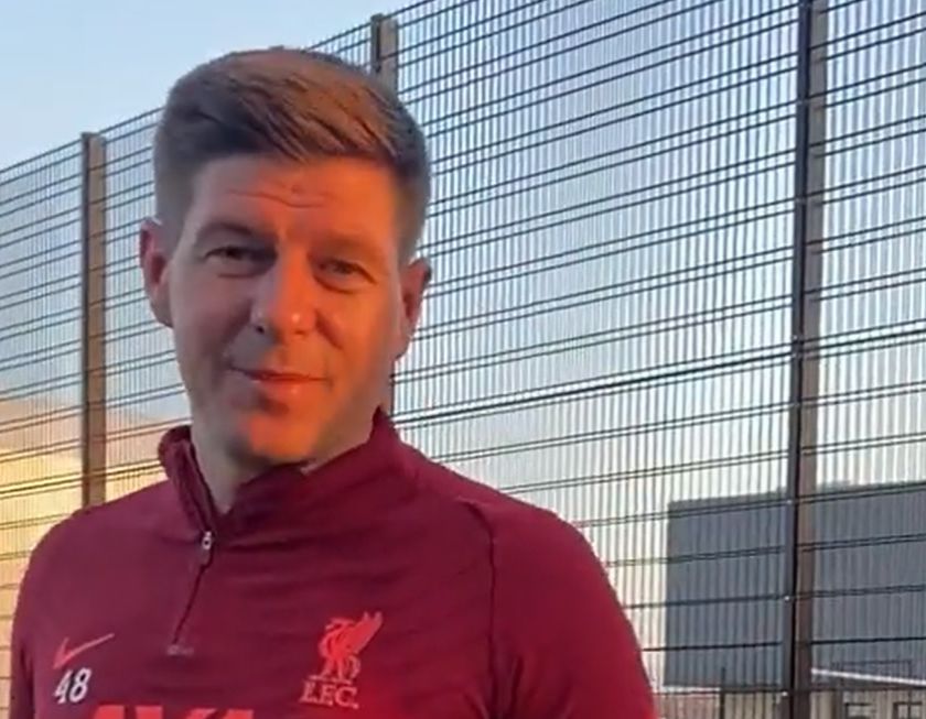 (Video) Gerrard sends message to Liverpool fans at AXA centre