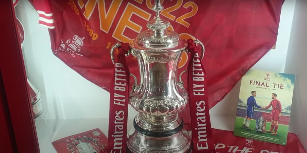Liverpool's latest trophy on show in Anfield trophy room