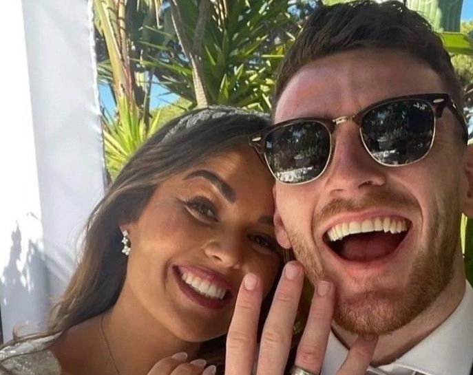 (Photo) First adorable snap of Robertson and wife as married couple