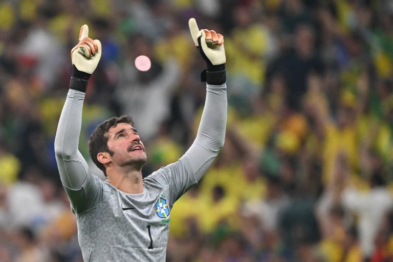 (Photo) Alisson's glorious moustache makes a return as Brazil win