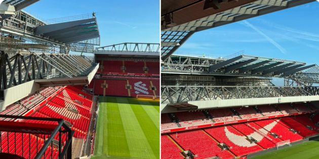 (Images) Fresh snaps show stunning progress of Anfield Road expansion
