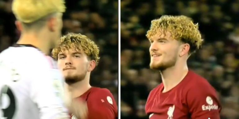 Harvey Elliott's cold smirk at Garnacho has Liverpool fans howling