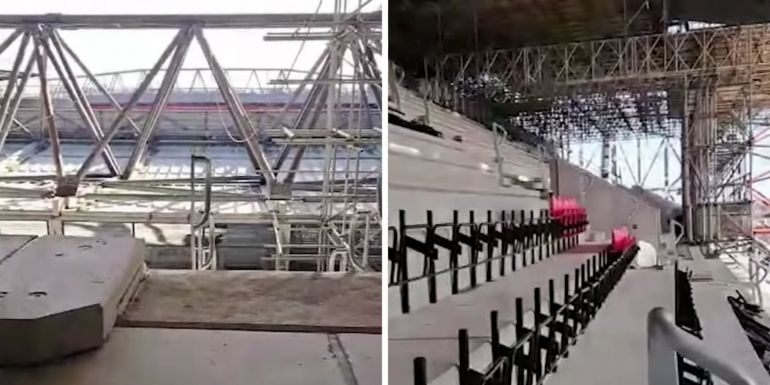 Builder on new Anfield Road End Stand shares behind the scenes glimpse