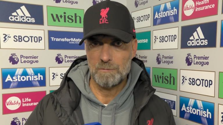 (Video) Klopp explains footage of him nearly falling off his seat