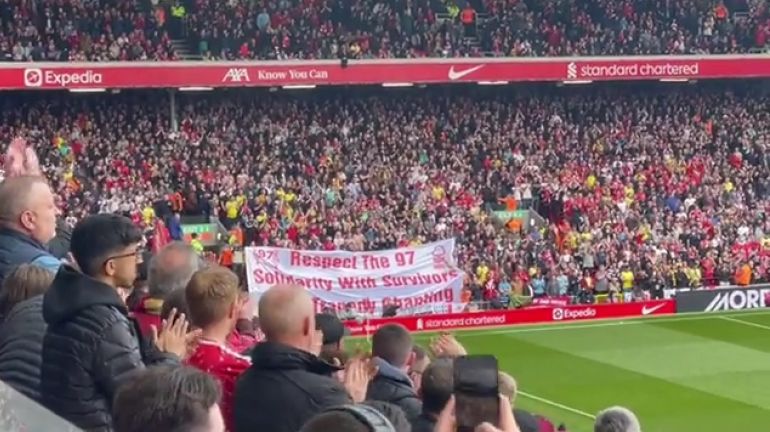 Forest fans teach Liverpool's rivals lesson in class with banner unveiling
