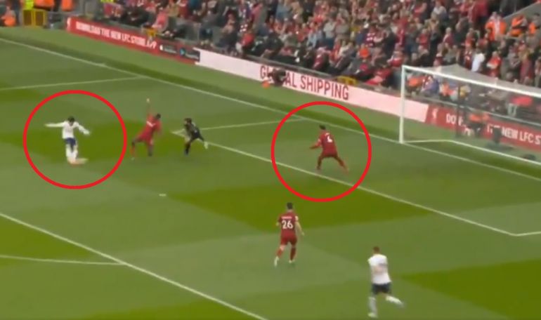 Virgil van Dijk makes game-defining clearance off the line as Son free