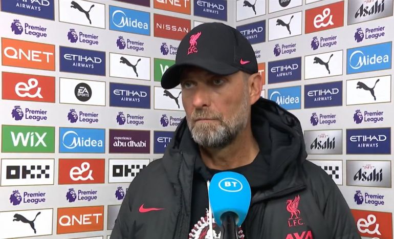 (Video) Jurgen Klopp at a loss to explain Liverpool's defeat at Man City