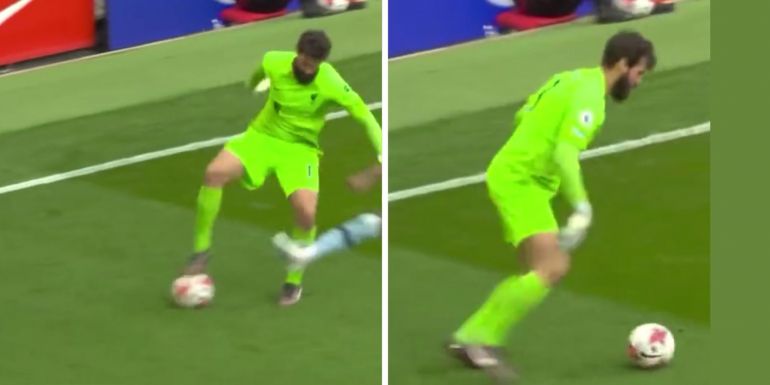 Alisson leaves opponent for dead with outrageous skill by his own box
