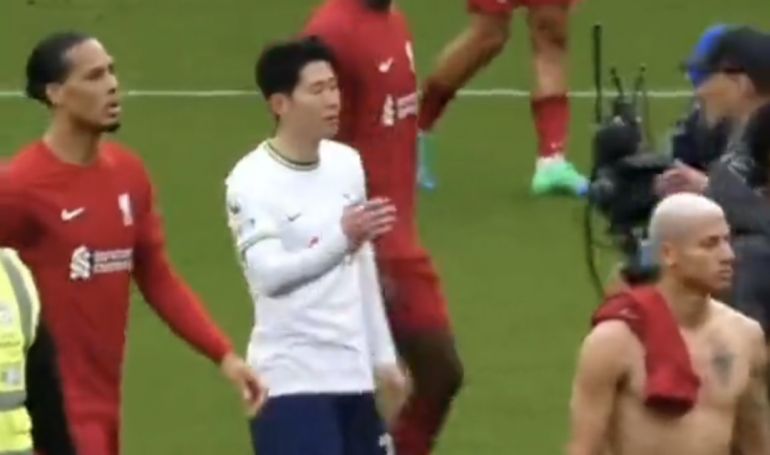 (Video) Klopp shares wholesome hug with Spurs player after Liverpool epic