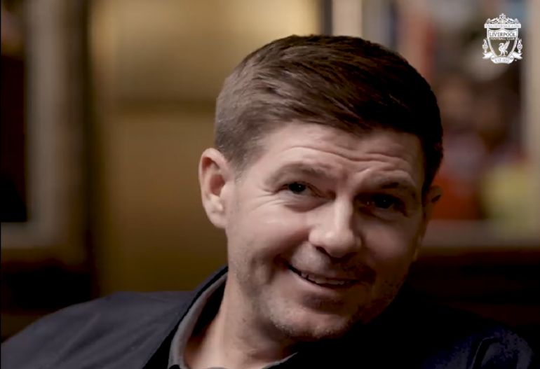 (Video) Gerrard jokes that his son loves Liverpool star more than his dad