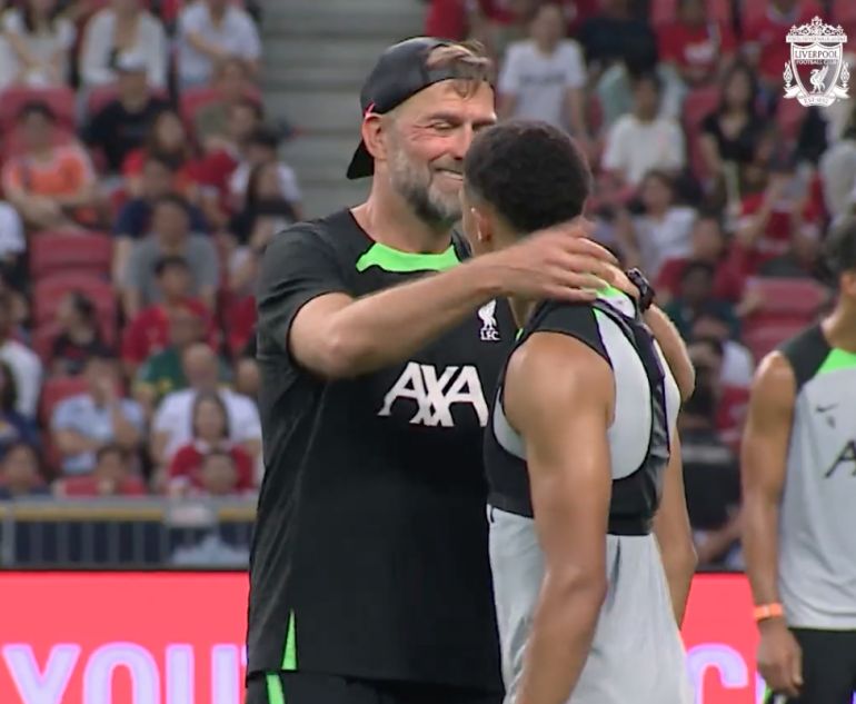 (Video) The moment Klopp tells Trent he's Liverpool's new vice-captain