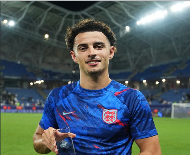 (Photo) Curtis Jones named POTM as England reach U21 Euros final