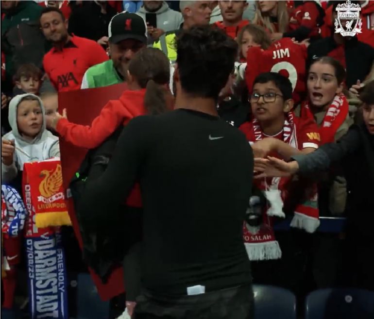 (Video) Alisson made one young Liverpool fan's night with kind gesture