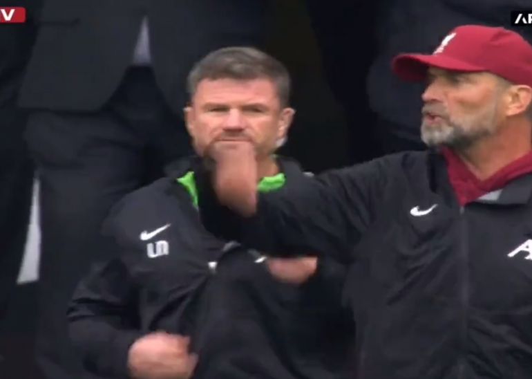 Watch as Klopp flips between rage and delight just before Konate sub