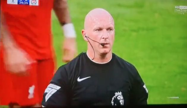 (Video) Moment Simon Hooper is told officials messed up for Diaz 'offside'