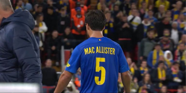 Kevin Mac Allister receives rapturous applause from Liverpool fans