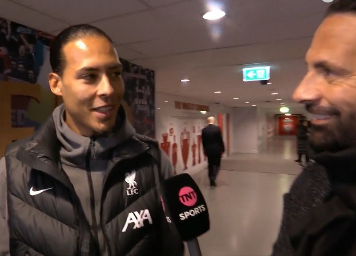 (Video) Rio Ferdinand loved Van Dijk's ice-cool reply to Liverpool question
