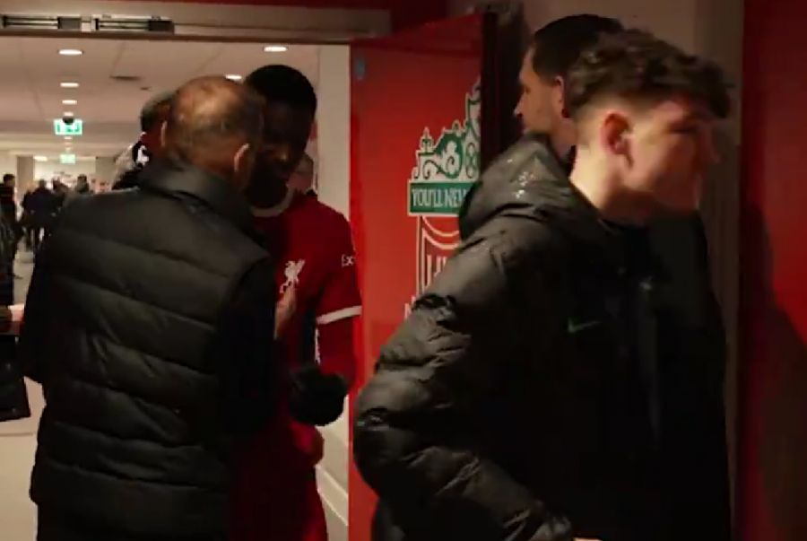 (Video) Watch how Liverpool staff reacted to Nyoni entering dressing room