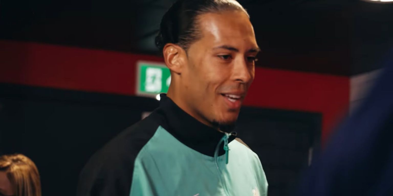 Virgil van Dijk's tunnel comments to lucky Liverpool mascot