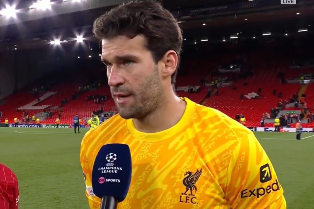 (Video) Alisson says Liverpool are 'lucky to have' one player in particular