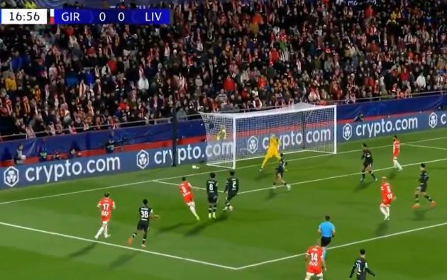 (Video) Alisson marks Liverpool return with fine reaction save v Girona