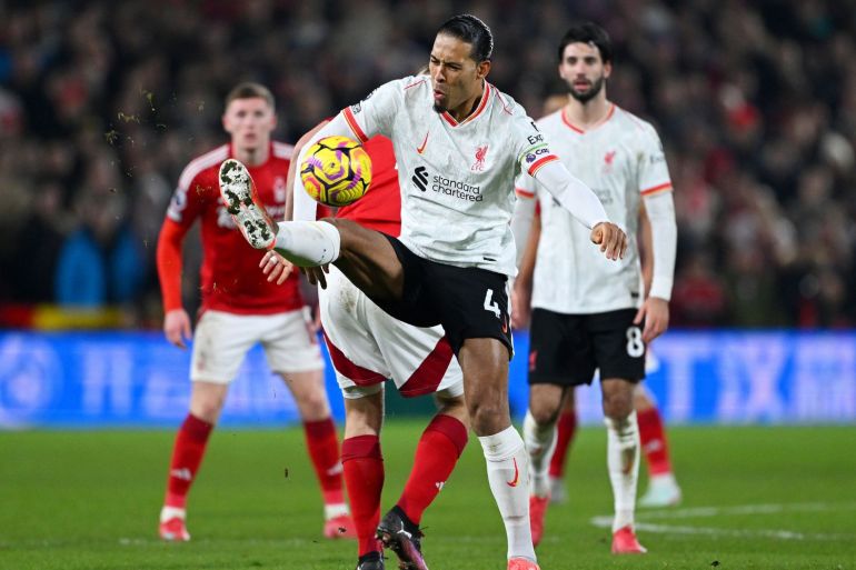 Virgil van Dijk scares off Anthony Elanga with ease