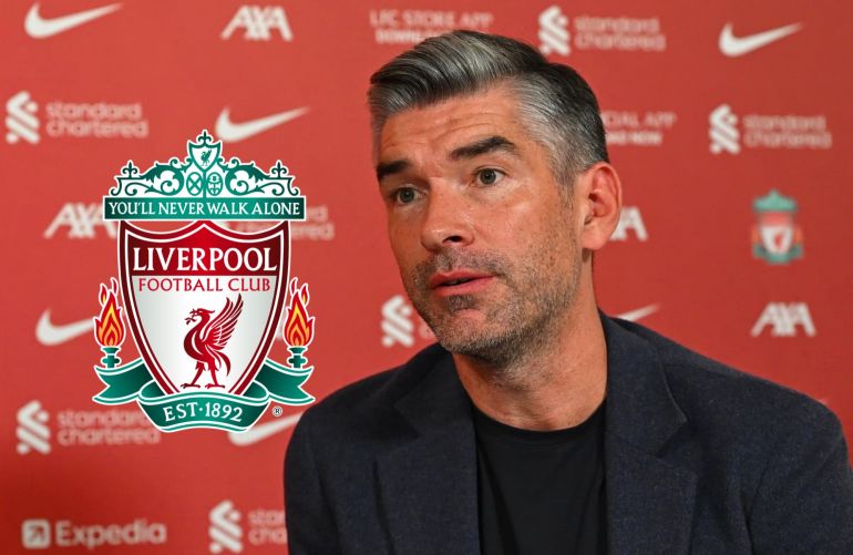 Richard Hughes was spotted in public during Liverpool v Bournemouth