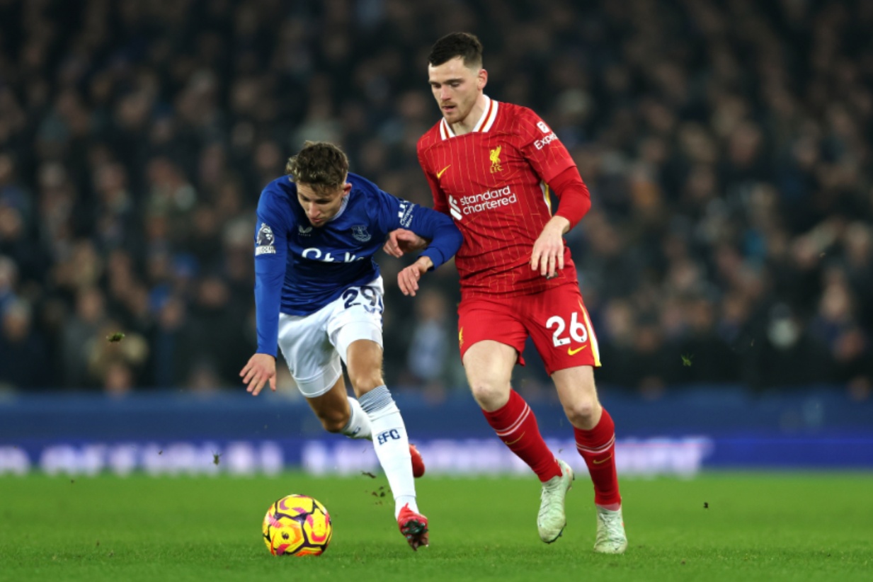 Andy Robertson 'glad' to have Merseyside derby out of the way