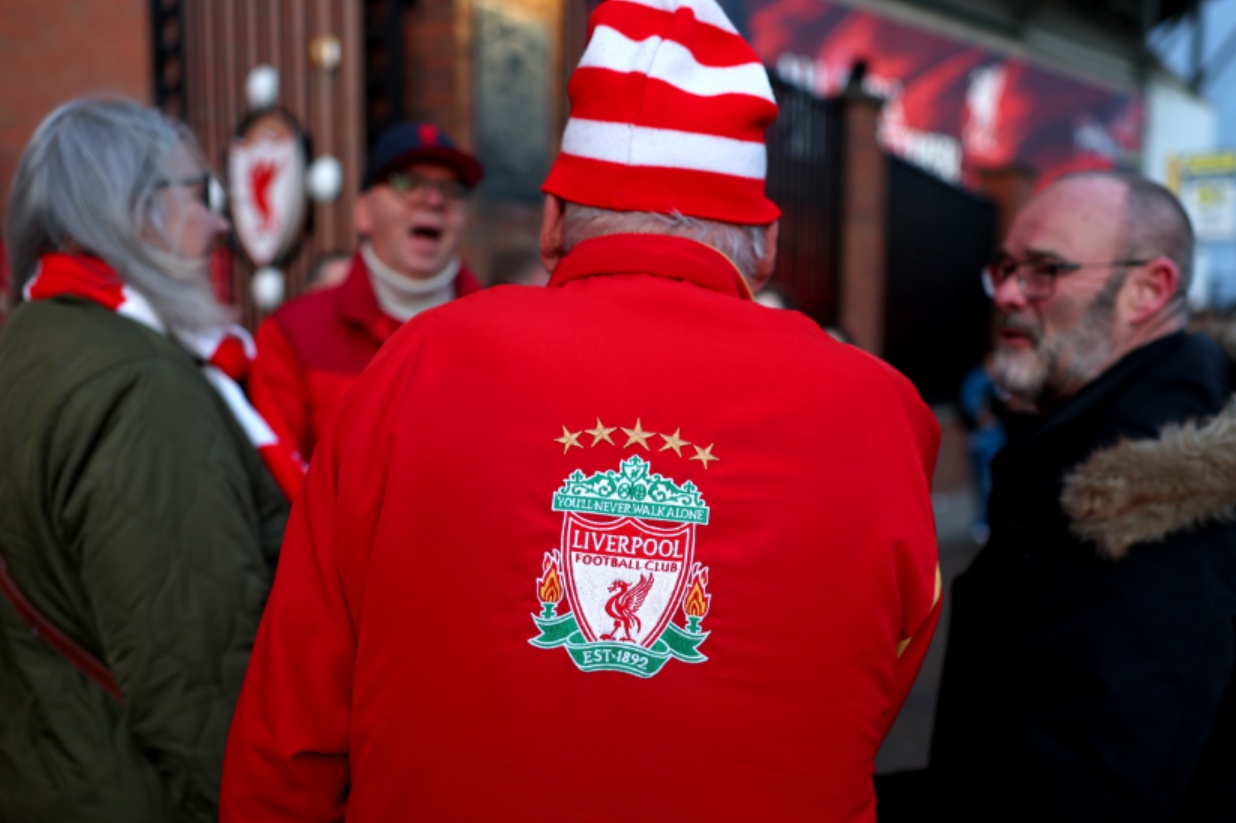 How Liverpool fans at Anfield reacted upon hearing full-time Arsenal result