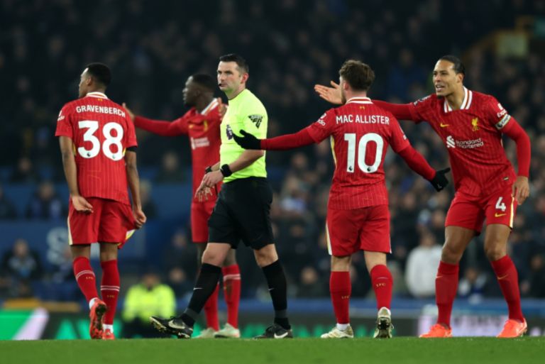 Michael Oliver 'got it wrong' over fateful decision in Merseyside derby