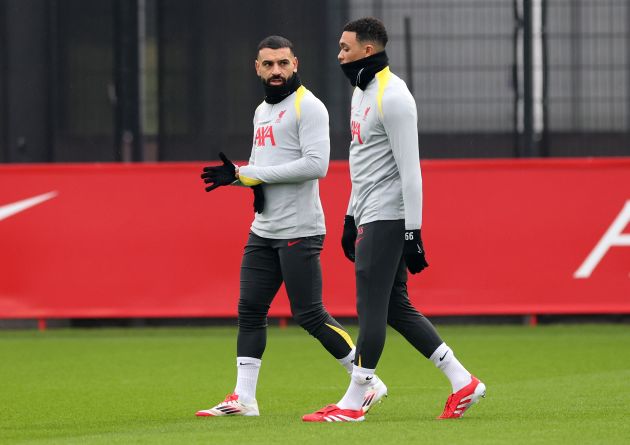 What Trent said about Salah recently amid Liverpool training scenes