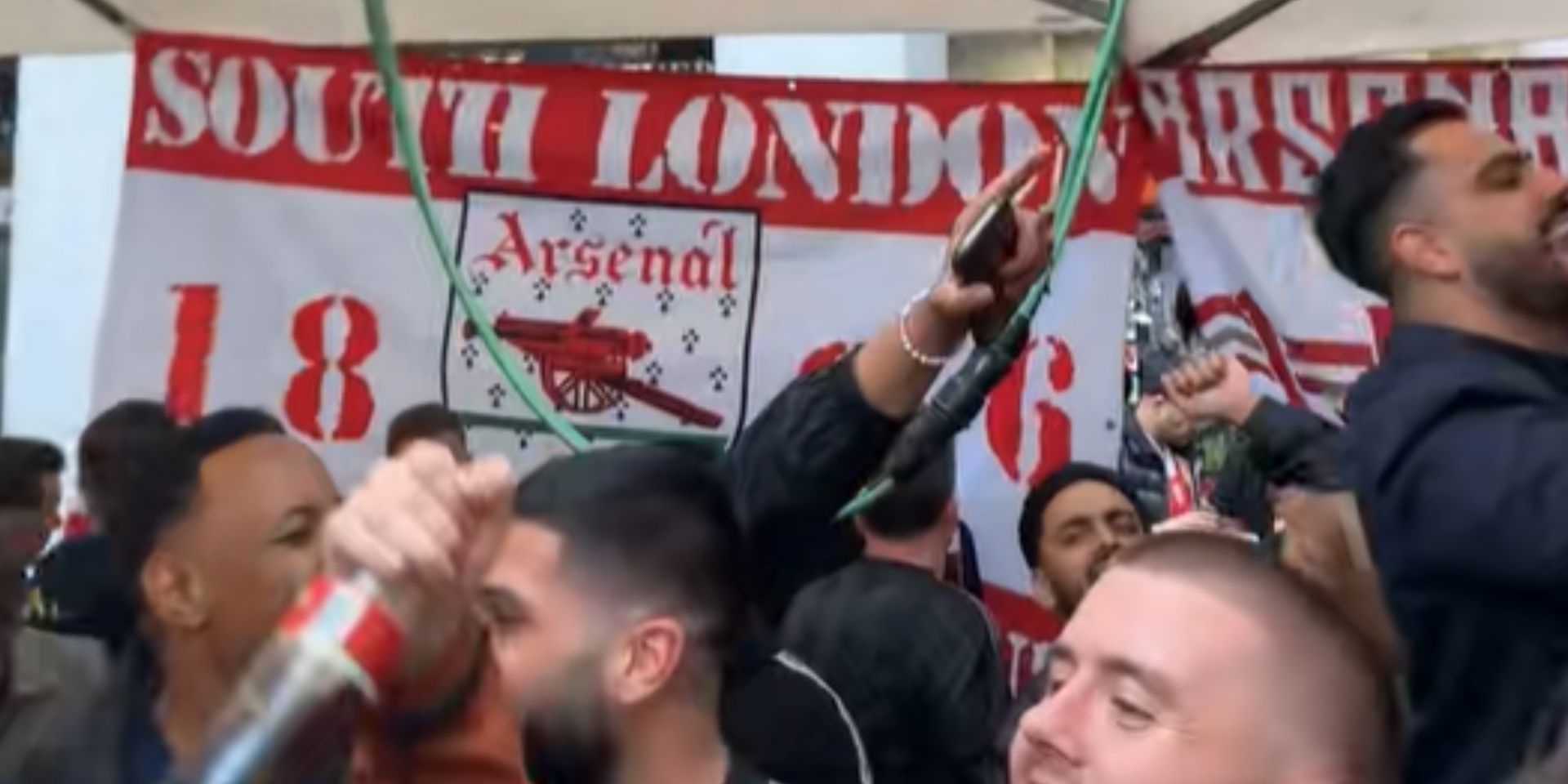 Embarrassing Arsenal fans captured stealing another Liverpool song