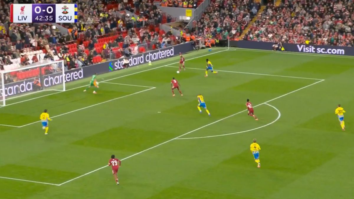 (Video) Isak scores first Liverpool goal against Southampton