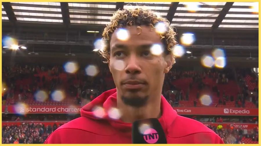 Hugo Ekitike gives classy interview after Merseyside derby winner