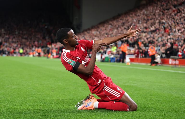 Alexander Isak gives fitness update after scoring first Liverpool goal