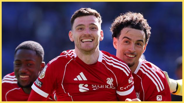 Watch Konate force Andy Robertson fan moment v Everton